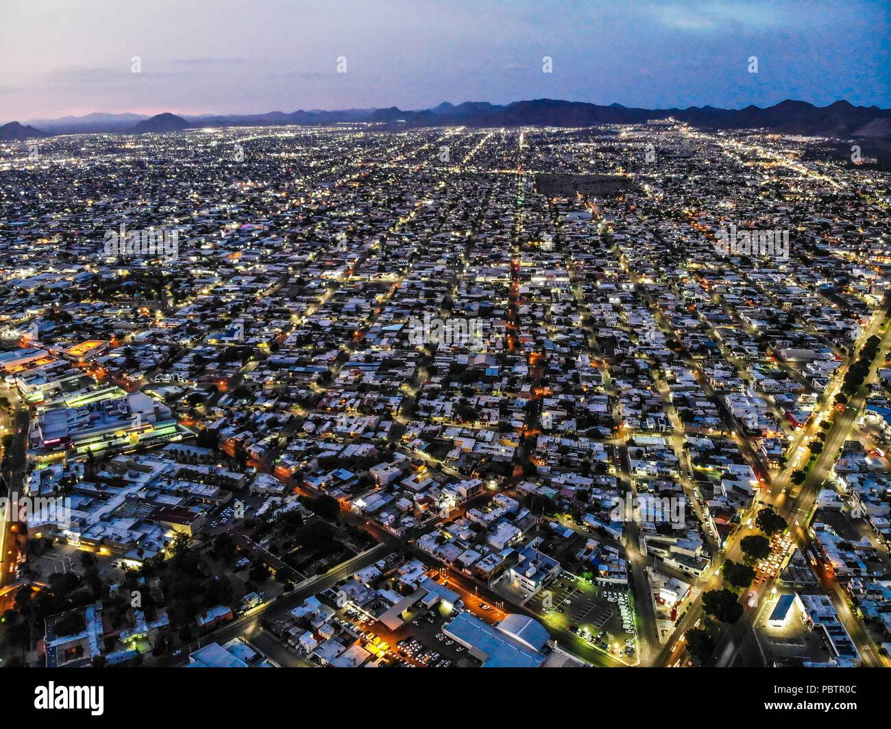 Vista aerea del la ciudad de Hermosillo. Panorámicas de Hermosillo al ...