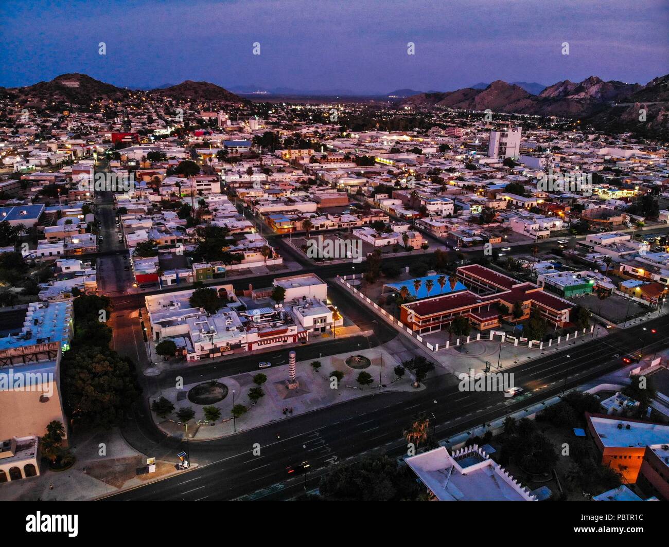 Vista aerea del la ciudad de Hermosillo. Panorámicas de Hermosillo al ...