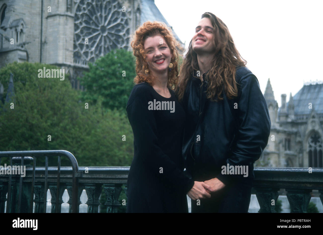 PARIS, FRANCE - APRIL 25: (EXCLUSIVE) Dancer Michelle Rudy and musician ...