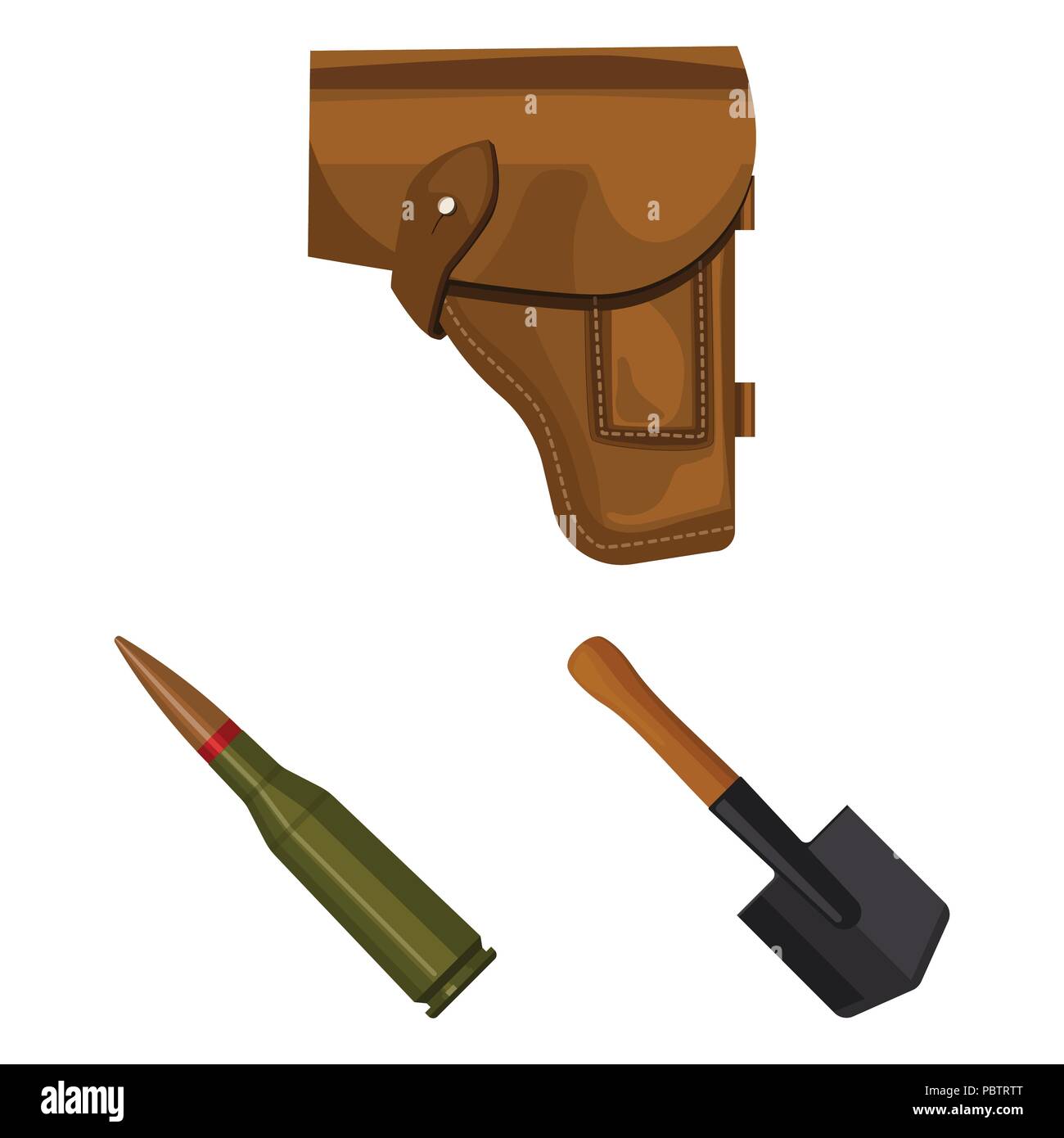 Army and armament cartoon icons in set collection for design. Weapons ...