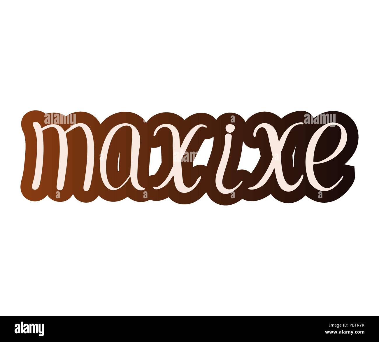 Pair dance maxixe. Music Vector illustration. Handwritten calligraphy ...