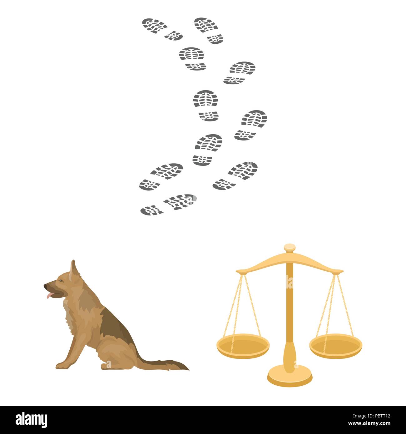 Prison and the criminalcartoon icons in set collection for design ...