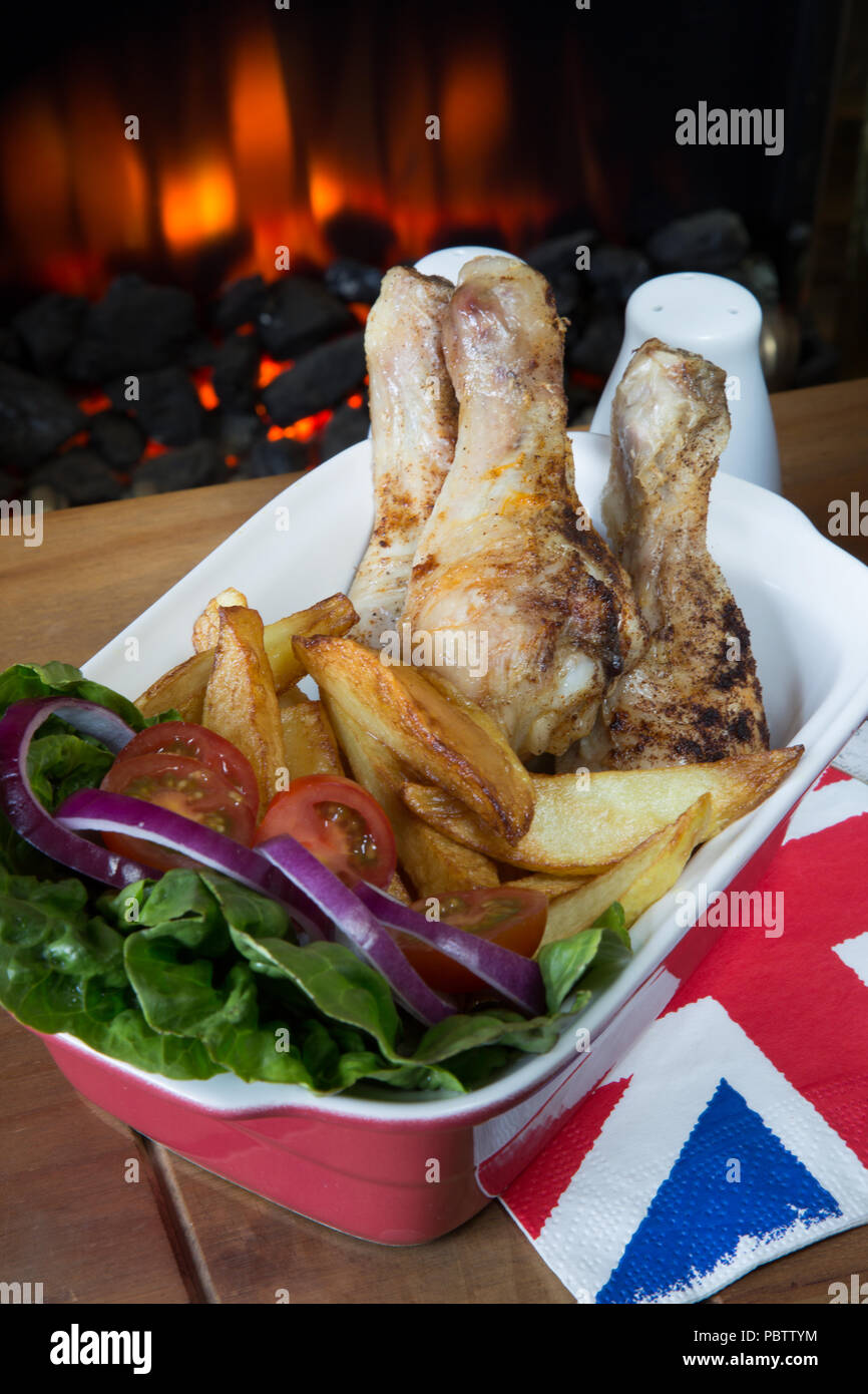 Oven roast chicken leg hi-res stock photography and images - Alamy
