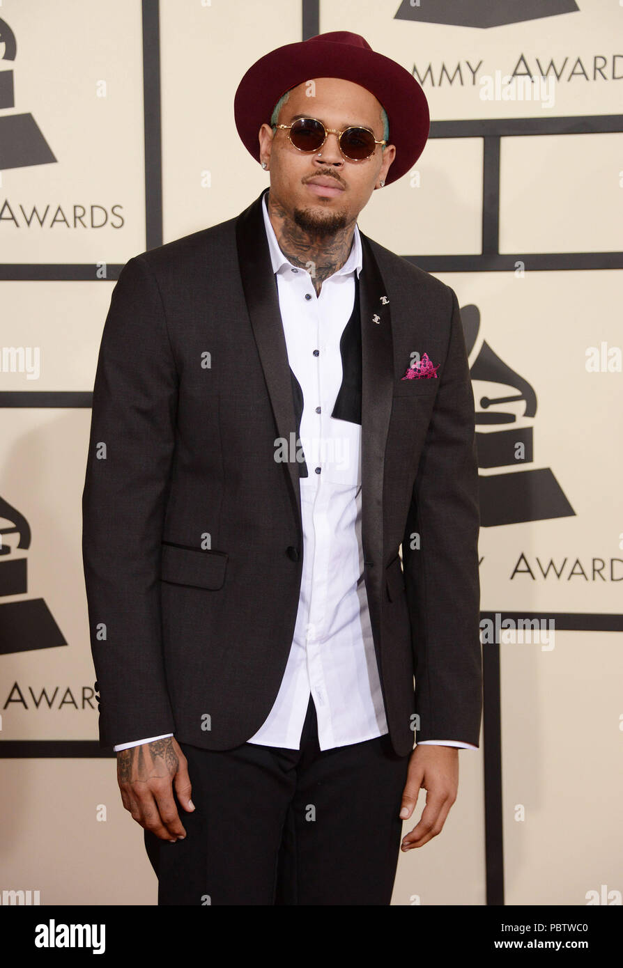 Chris brown 292 red carpet event hi-res stock photography and images ...