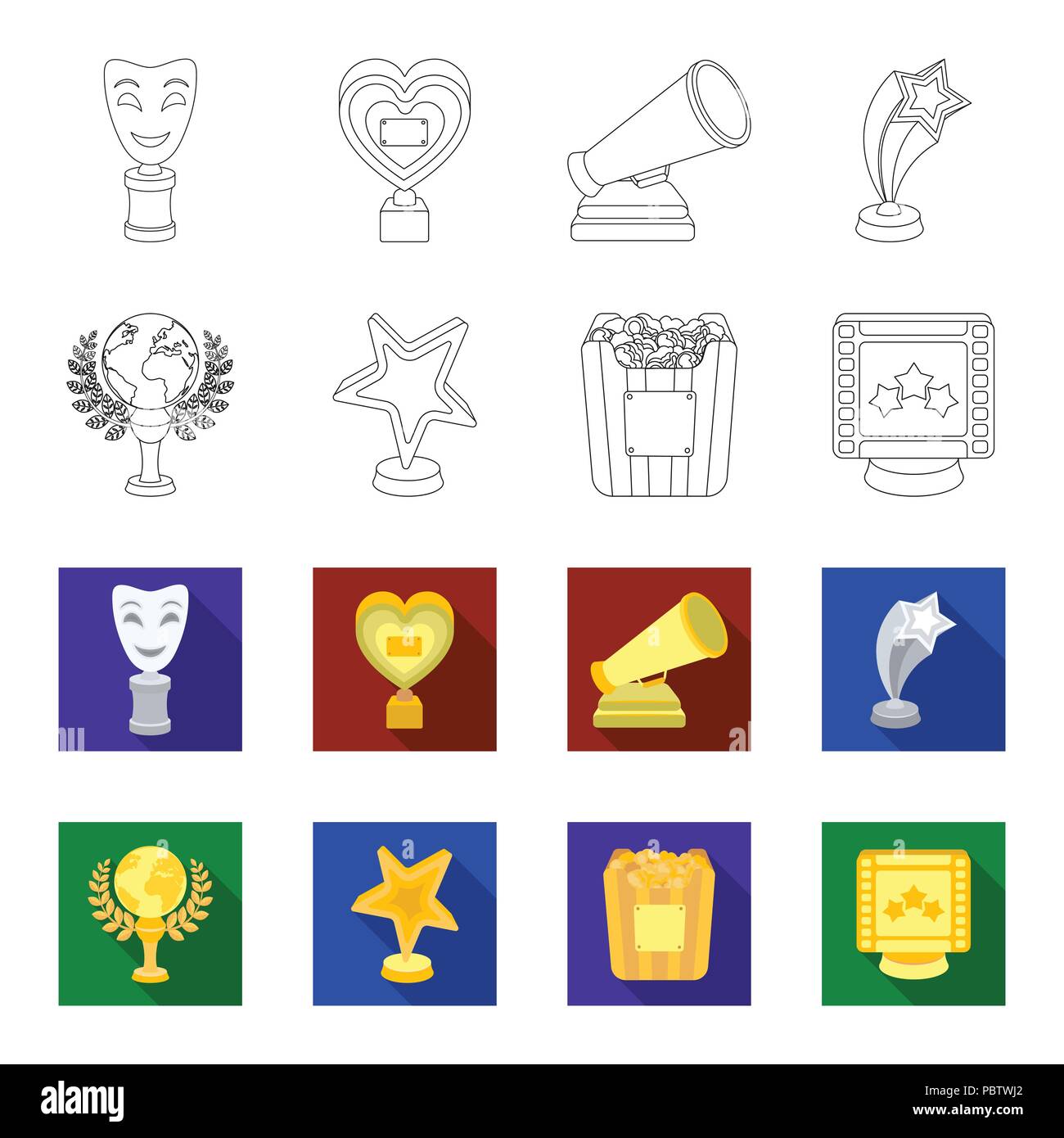 A gold prize in the form of a star, a gold globe and other prizes.Movie ...