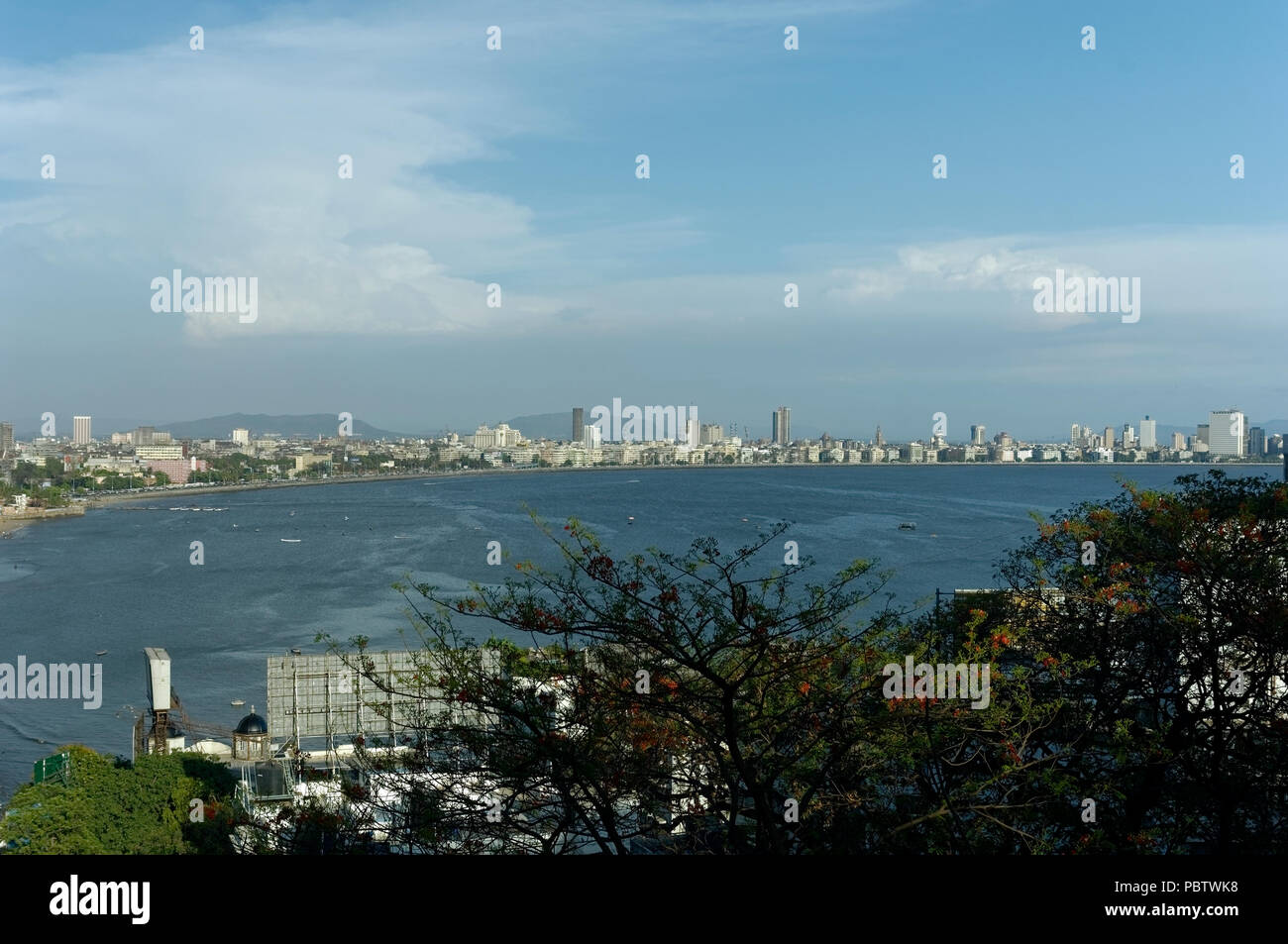 Clear view of Nariman Point, Marine Drive the "Queen's necklace" from ...