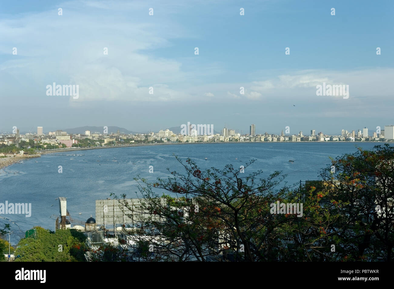 Clear view of Nariman Point, Marine Drive the "Queen's necklace" from ...