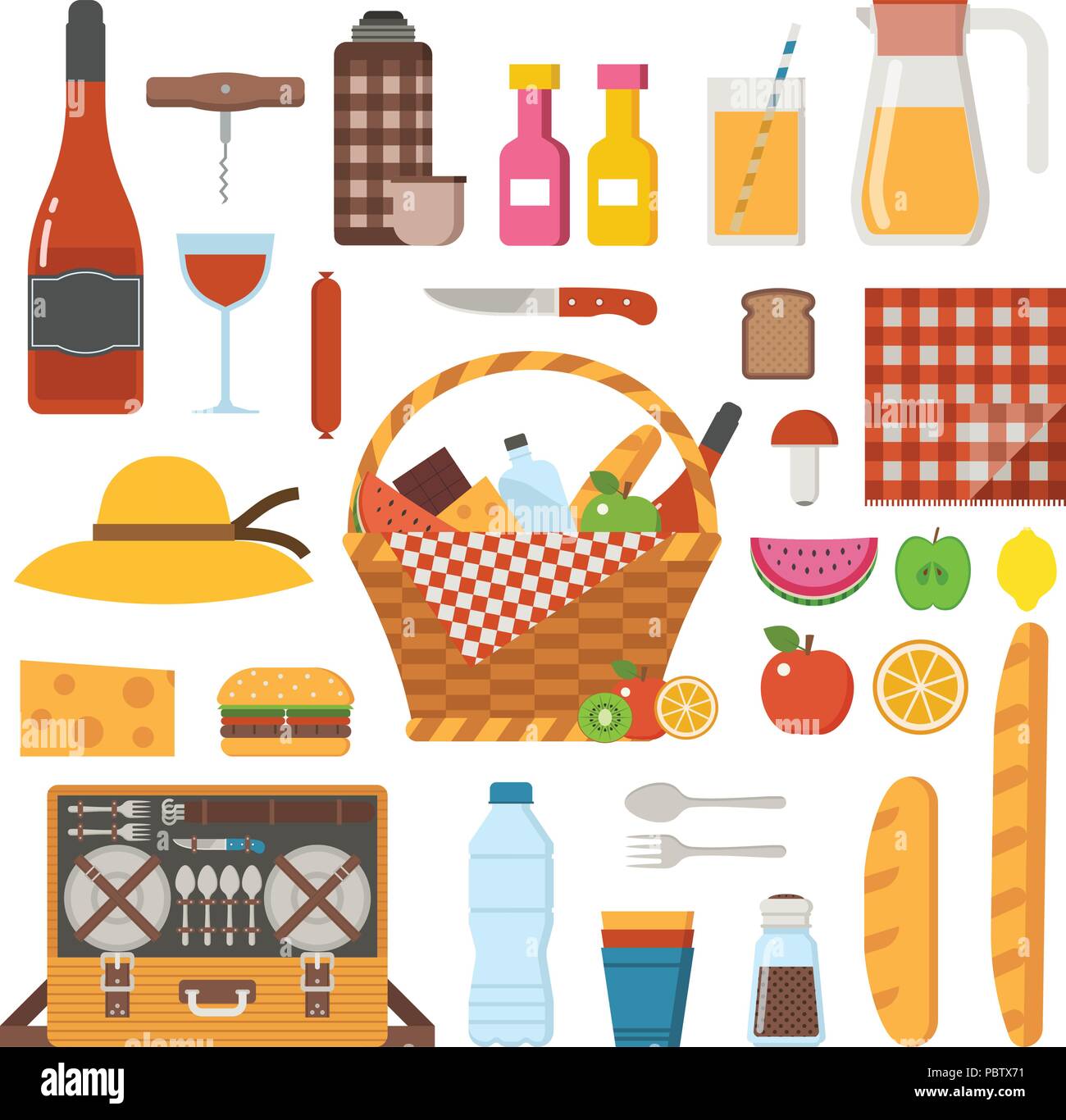 Party essentials Stock Vector Images - Alamy