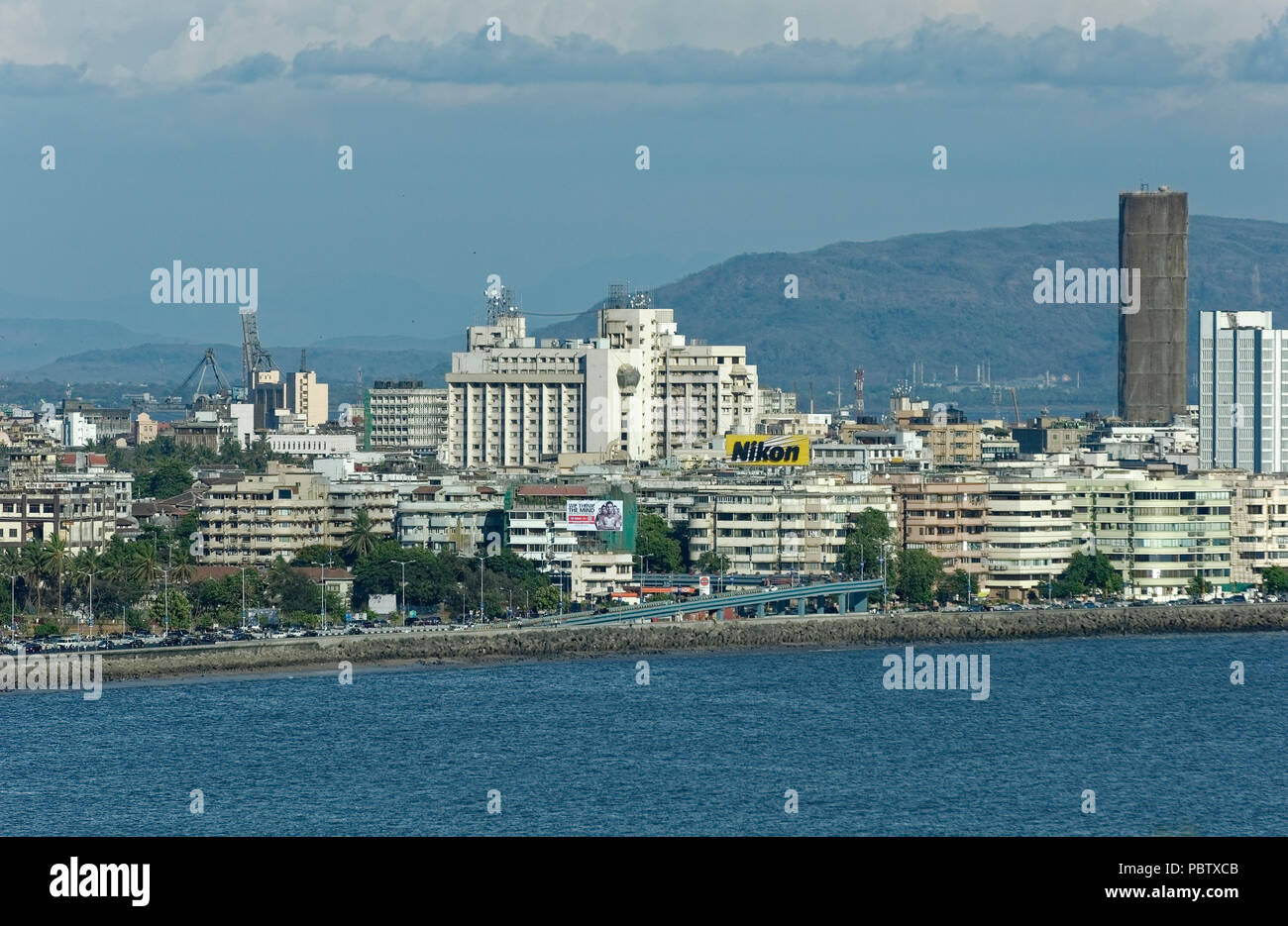 Clear view of Nariman Point, Marine Drive the "Queen's necklace" from ...