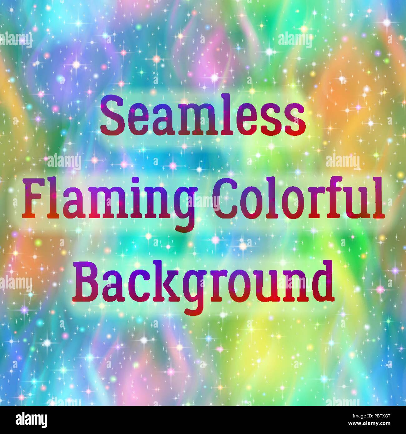 Abstract Seamless Background with Colorful Fire, Solid Wall of ...