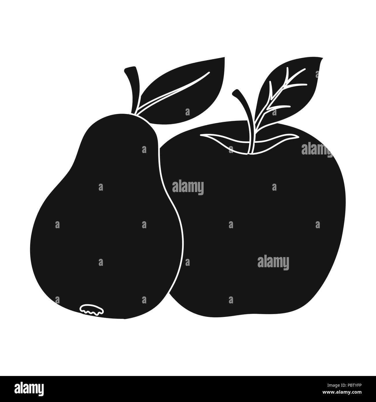 Fruit single icon in black style .Fruit,vector symbol stock ...