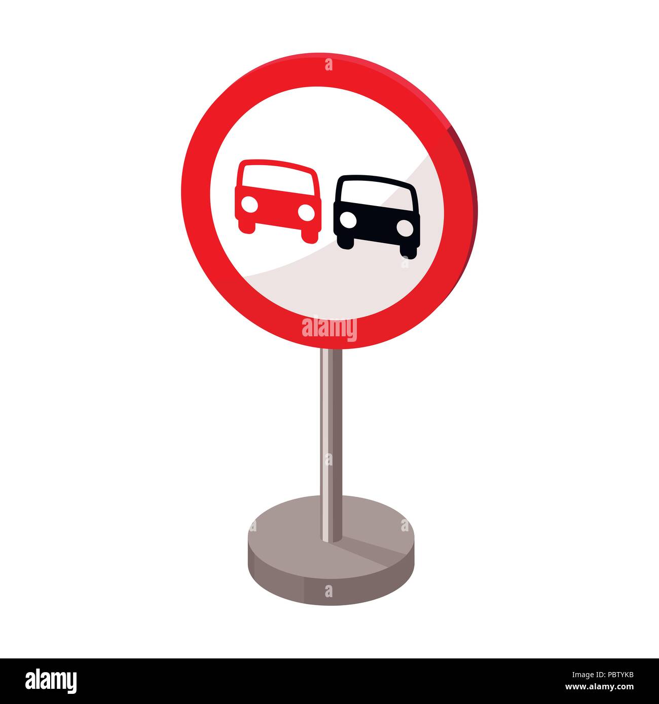 Prohibitory traffic sign in Stock Vector Images - Alamy