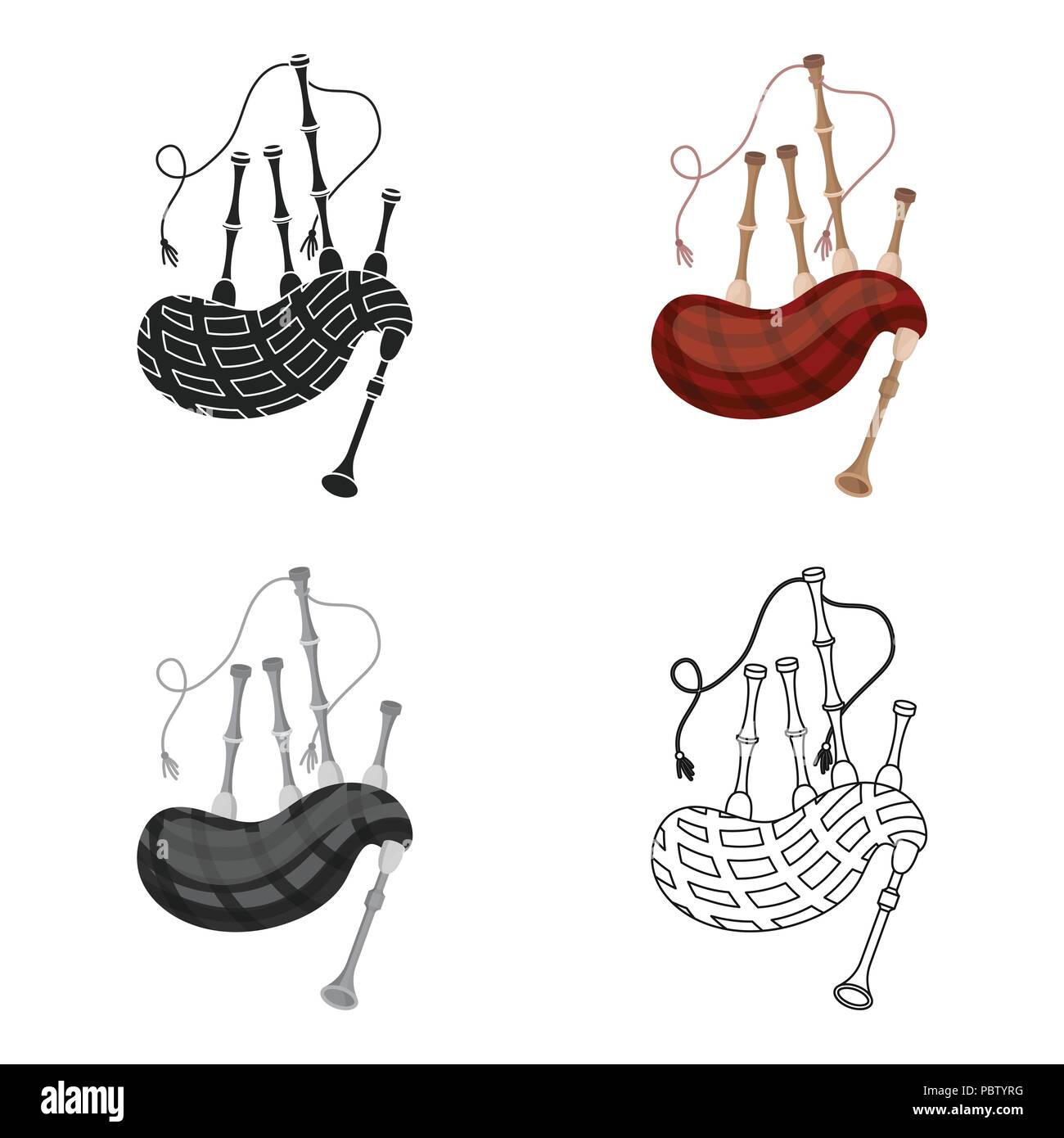 Scottish Bagpipes Drawing