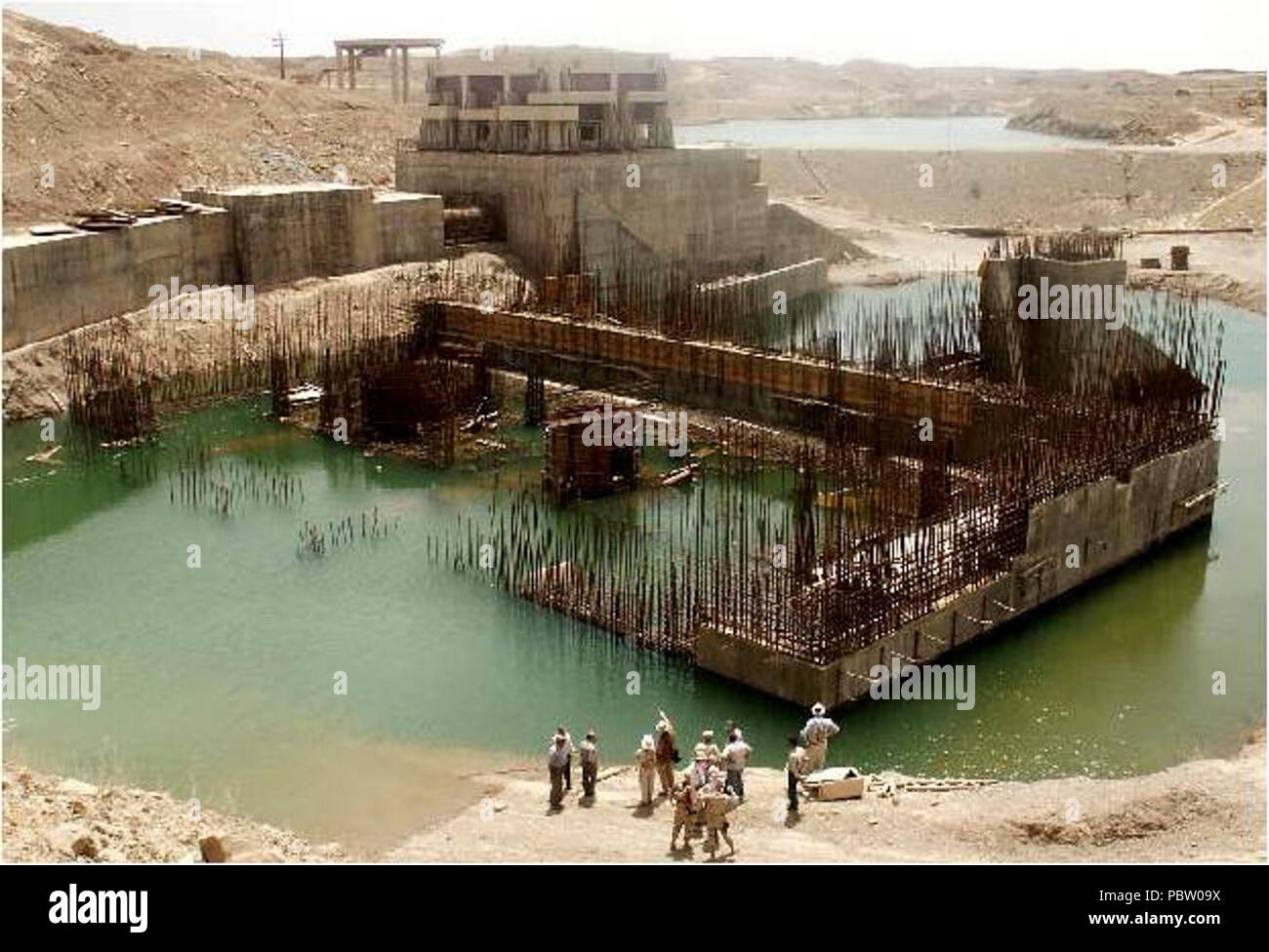 Adhaim Dam Power Plant Irrigation Stock Photo - Alamy