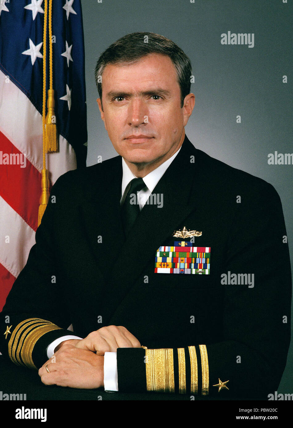 Adm Paul D Miller USN. Admiral Paul D. Miller, USN Stock Photo - Alamy