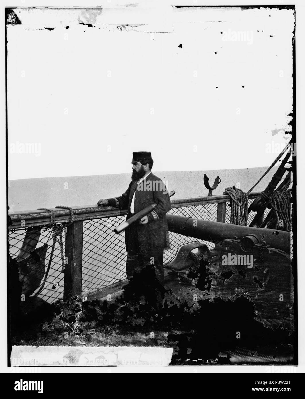 Adm. David D. Porter, Lt. Commander, on deck of U.S. Steamship Fulton ...