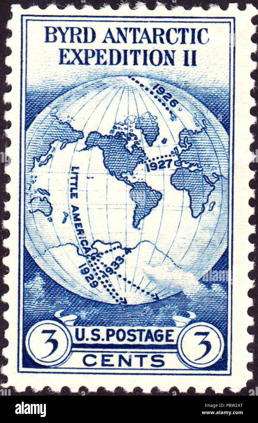 Admiral Byrd Antarctic Expedition 1933 Issue-3c Stock Photo - Alamy