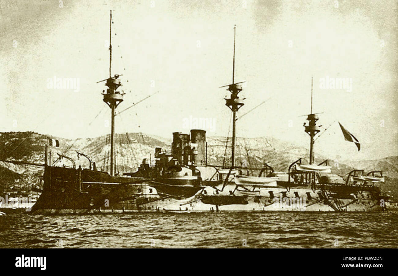 Admiral Duperre (French Battleship 1888-1909 Stock Photo - Alamy
