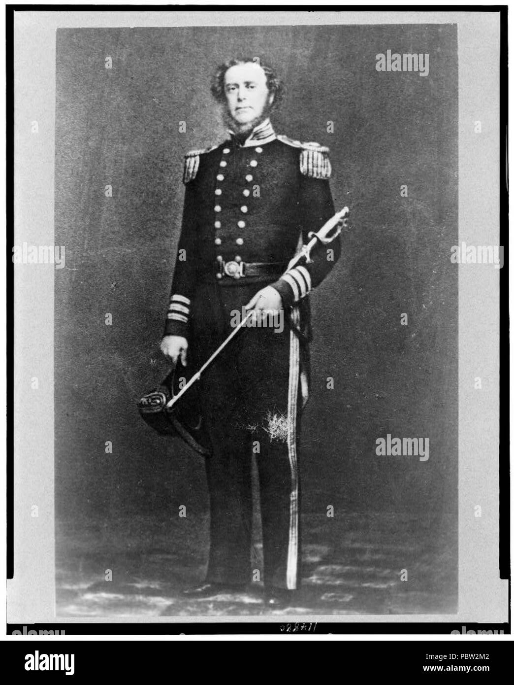 Admiral Samuel Francis Dupont, full-length portrait, standing, facing ...