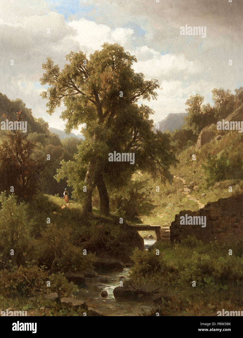 Adolf Chwala (1836-1900) - Léto v horách Stock Photo - Alamy