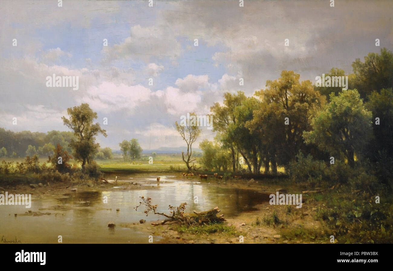 Adolf Chwala (1836-1900) - Rovinatá krajina Stock Photo - Alamy