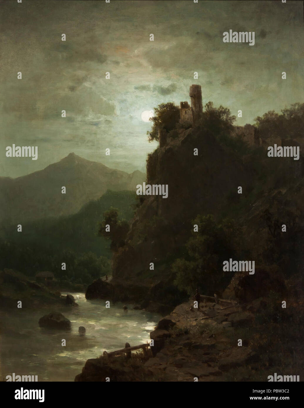 Adolf Chwala (1836-1900) - Starý hrad Stock Photo - Alamy