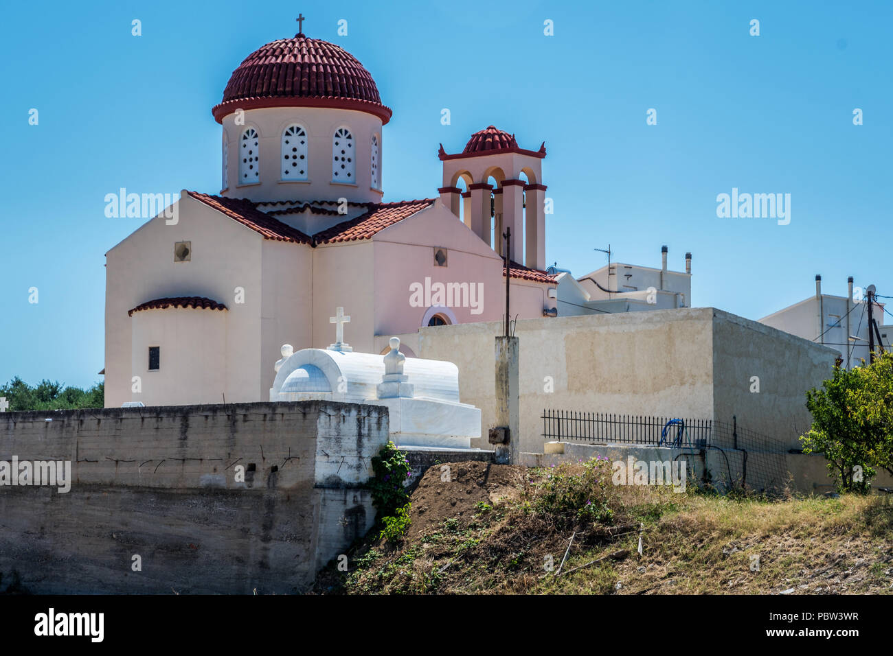 Church on the beach crete hi-res stock photography and images - Alamy