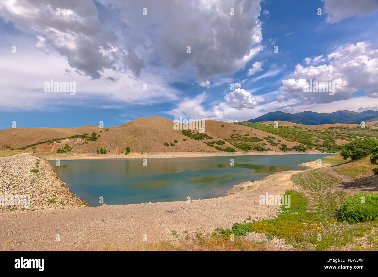 Reservoir views at Settlement Canyon Stock Photo - Alamy
