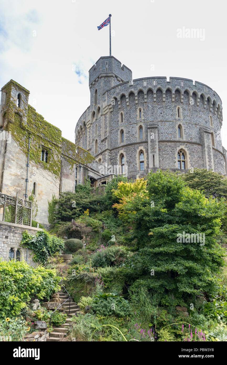 WINDSOR, MAIDENHEAD & WINDSOR/UK - JULY 22 : View of Windsor Castle at ...