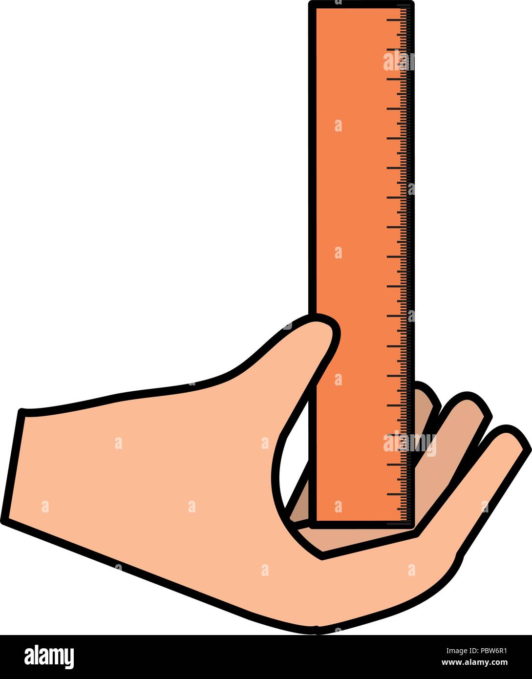 hand using school rule Stock Vector Image & Art - Alamy