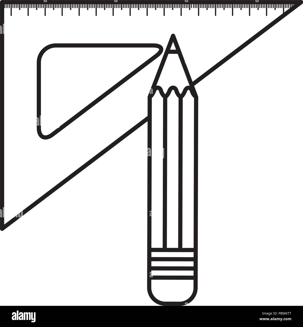 school rule with pencil Stock Vector Image & Art - Alamy