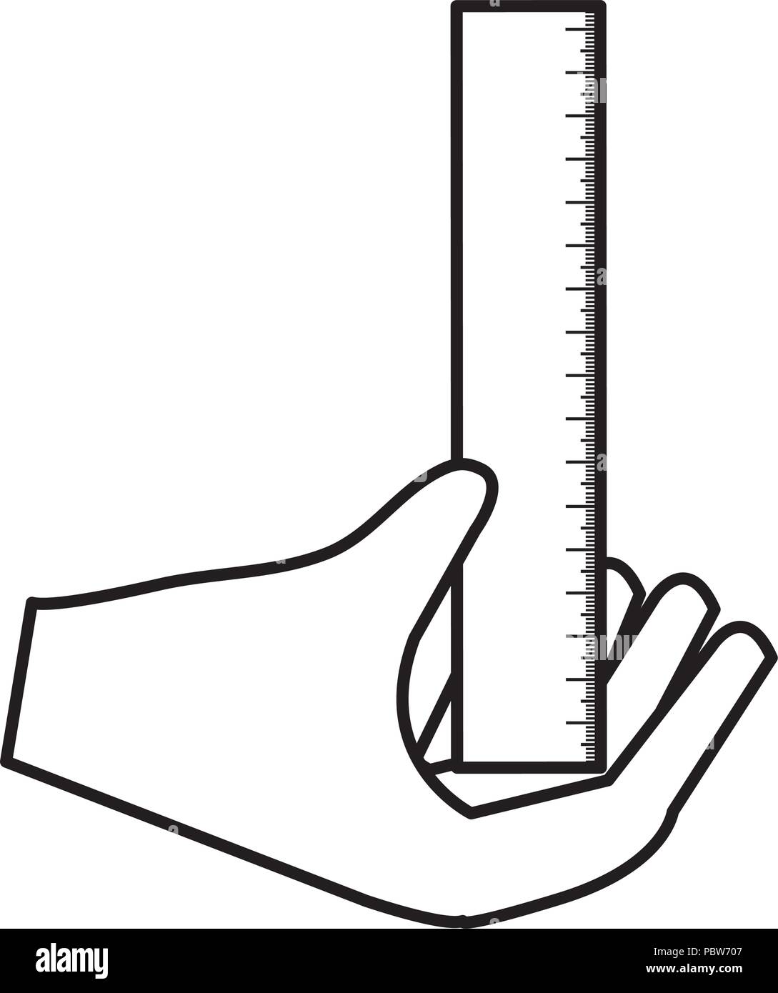 hand using school rule Stock Vector Image & Art - Alamy