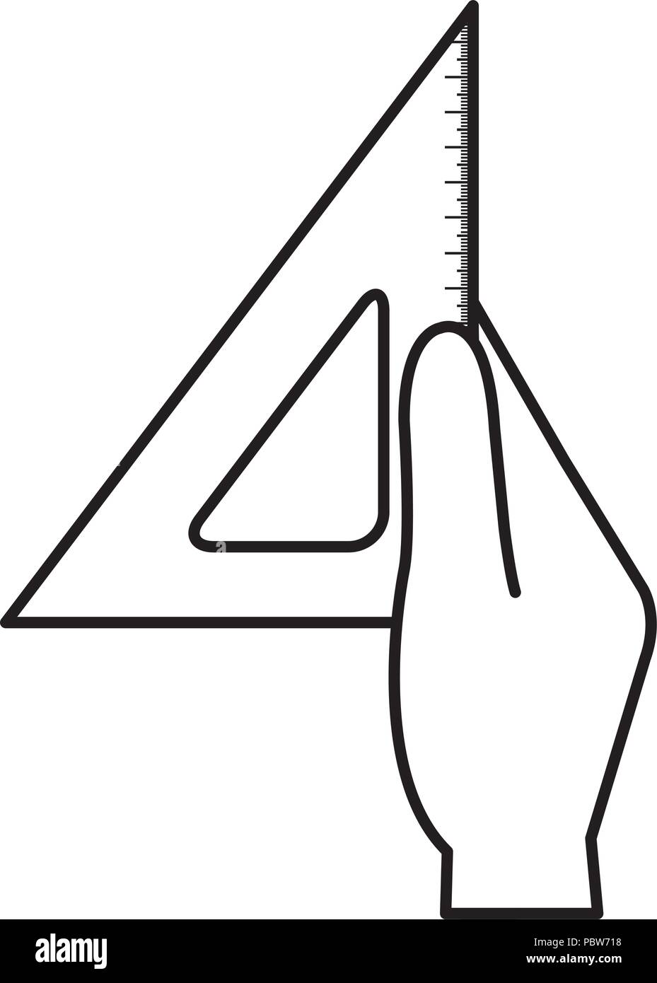 hand using school rule Stock Vector Image & Art - Alamy