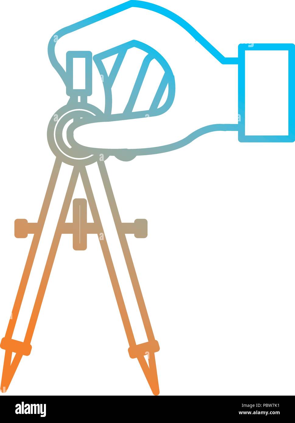 Using compass Stock Vector Images - Alamy