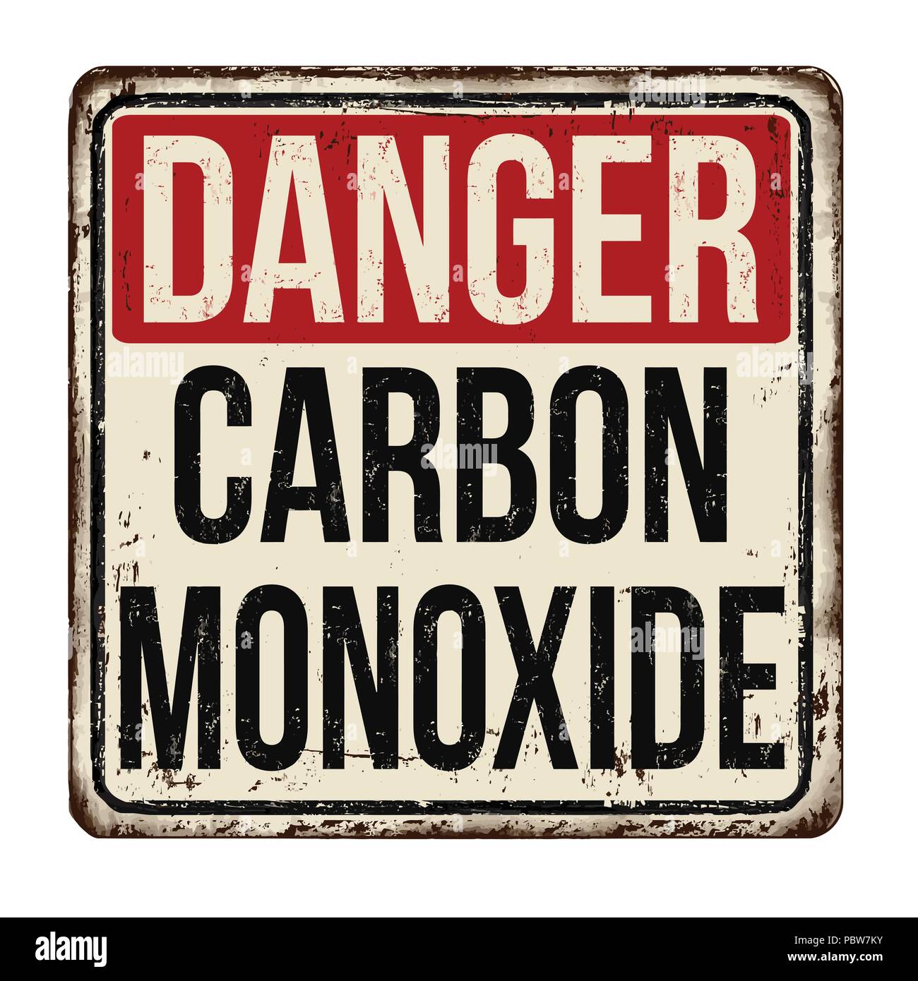 Carbon monoxide warning sign Stock Vector Images - Alamy