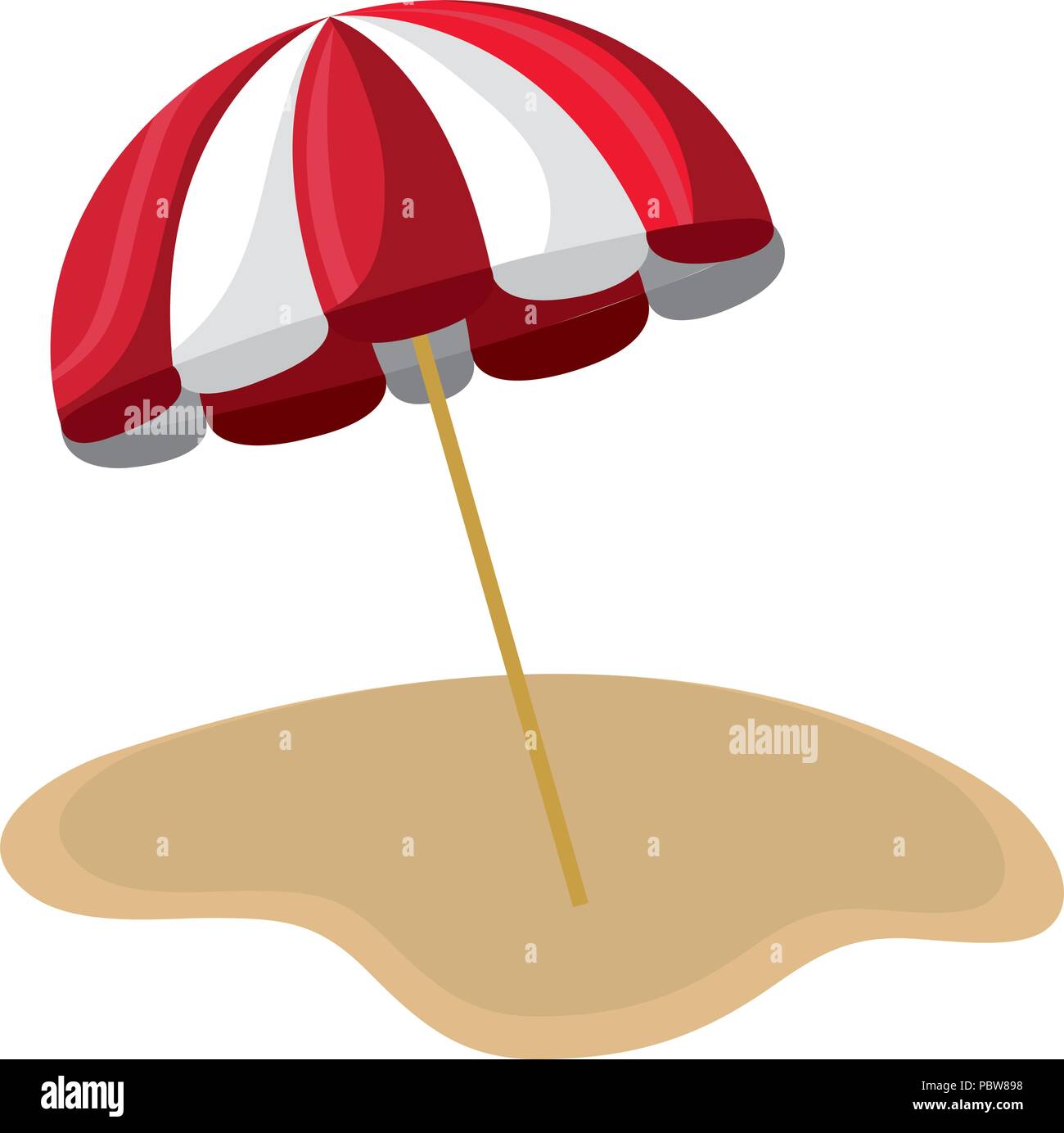 umbrella beach scene icon Stock Vector Image & Art - Alamy