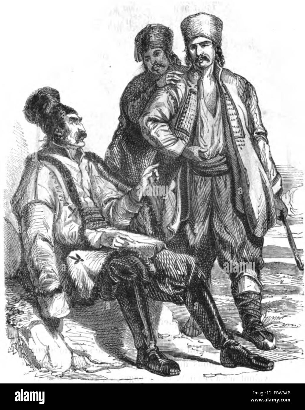 Folk costumes Black and White Stock Photos & Images - Alamy