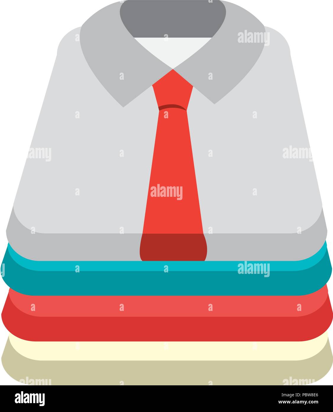 Folded shirts Stock Vector Images - Alamy