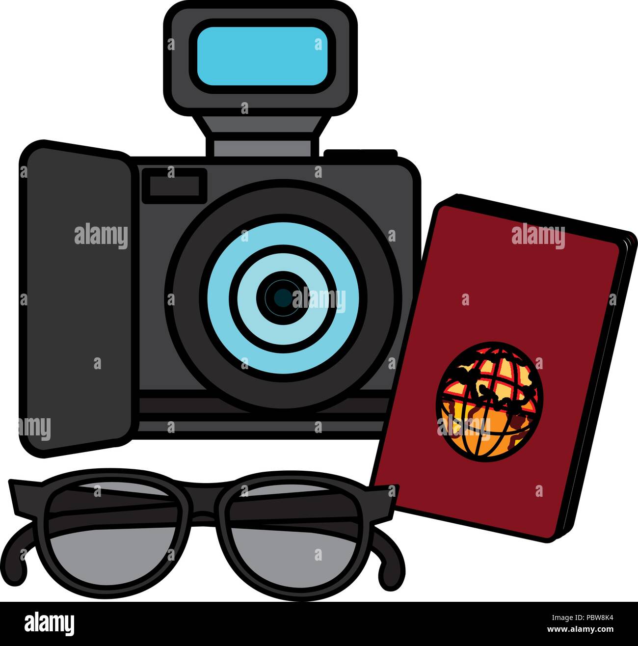 Simple passport photo Stock Vector Images - Alamy