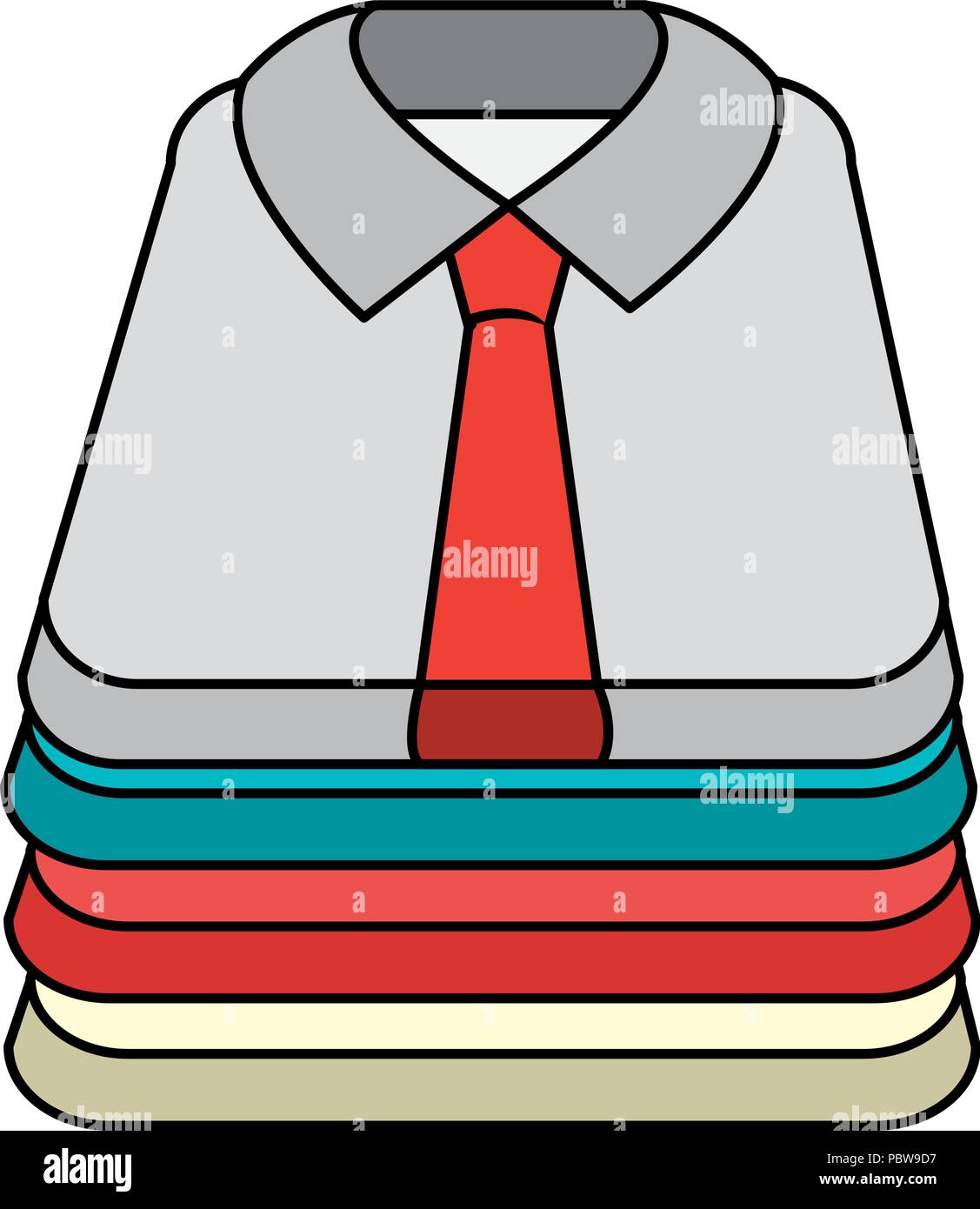 folded shirts isolated icon Stock Vector Image & Art - Alamy