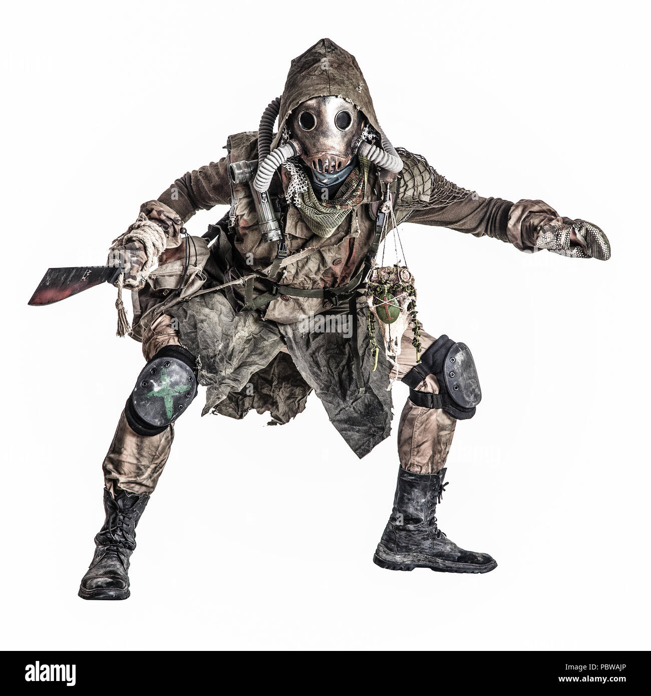 Grimy mutant creature of nuclear apocalypse world Stock Photo - Alamy