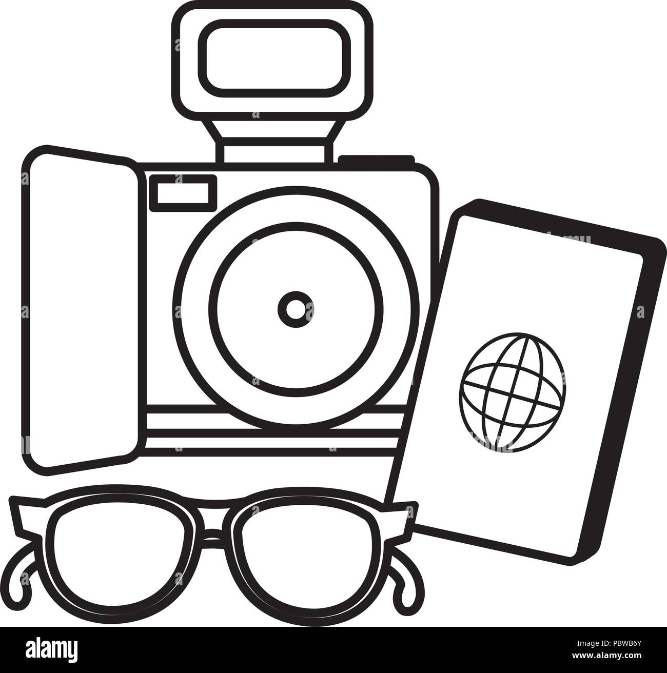 Digital passport photo Stock Vector Images - Alamy