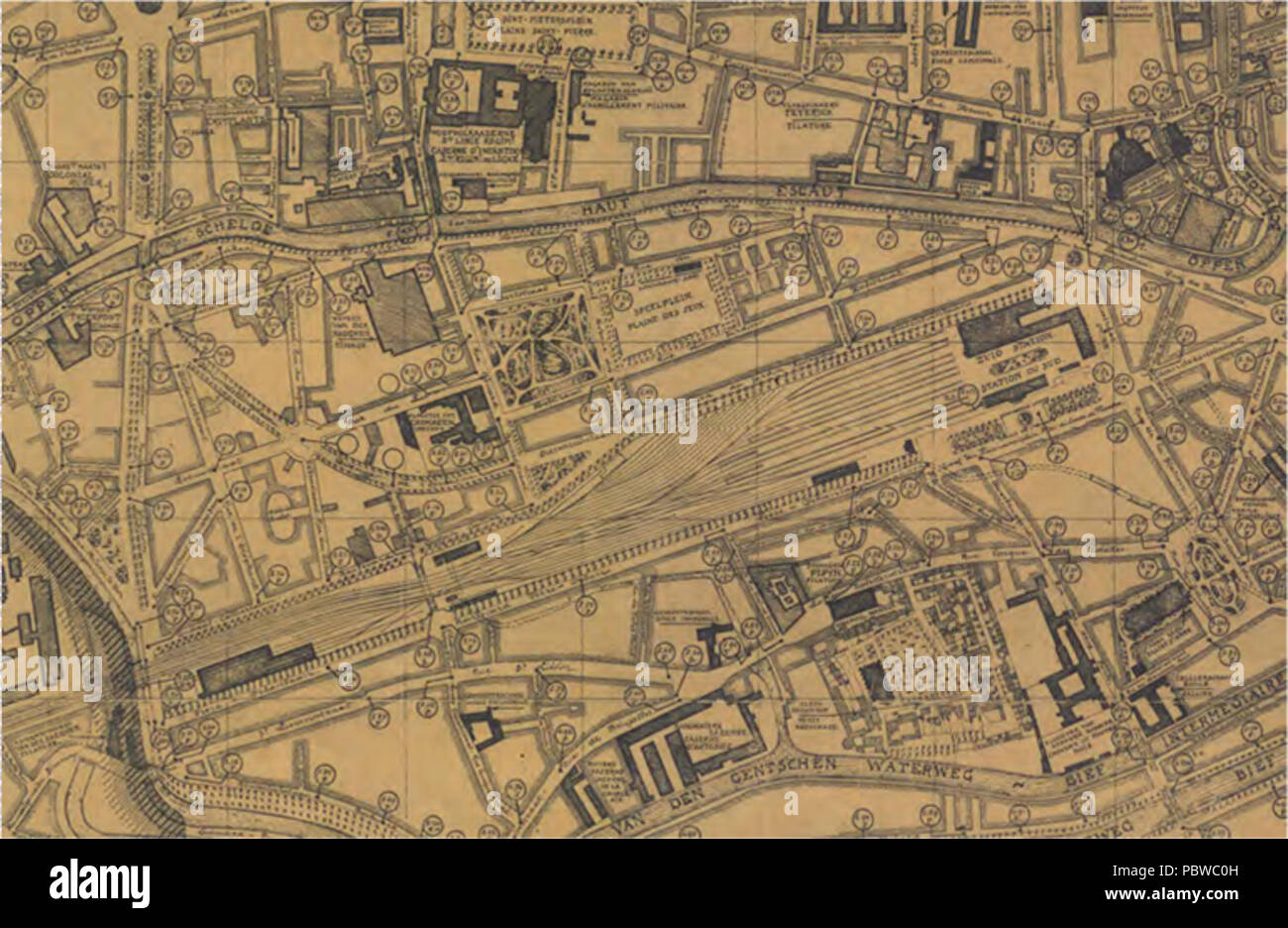 Plattegrond van gent met peilen hi-res stock photography and images - Alamy