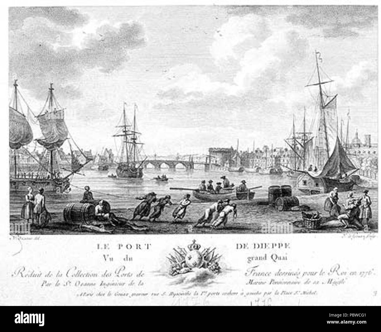 European maritime port Black and White Stock Photos & Images - Alamy