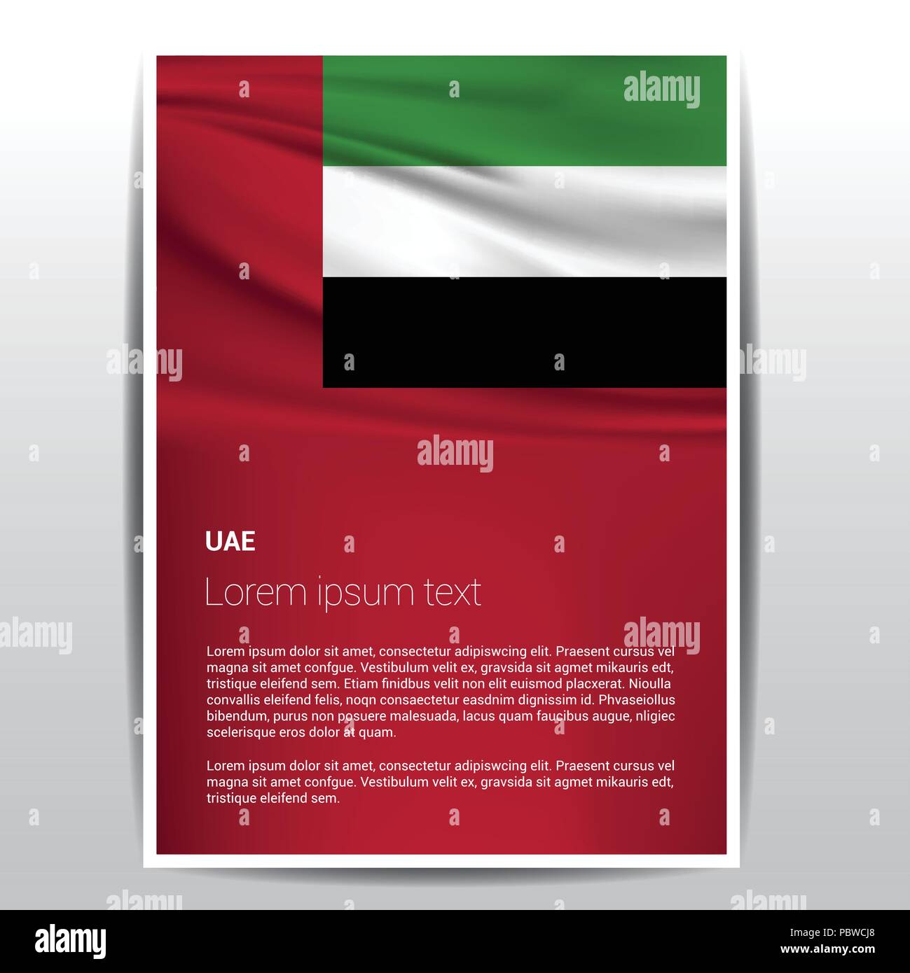 UAE flag design vector Stock Vector Image & Art - Alamy