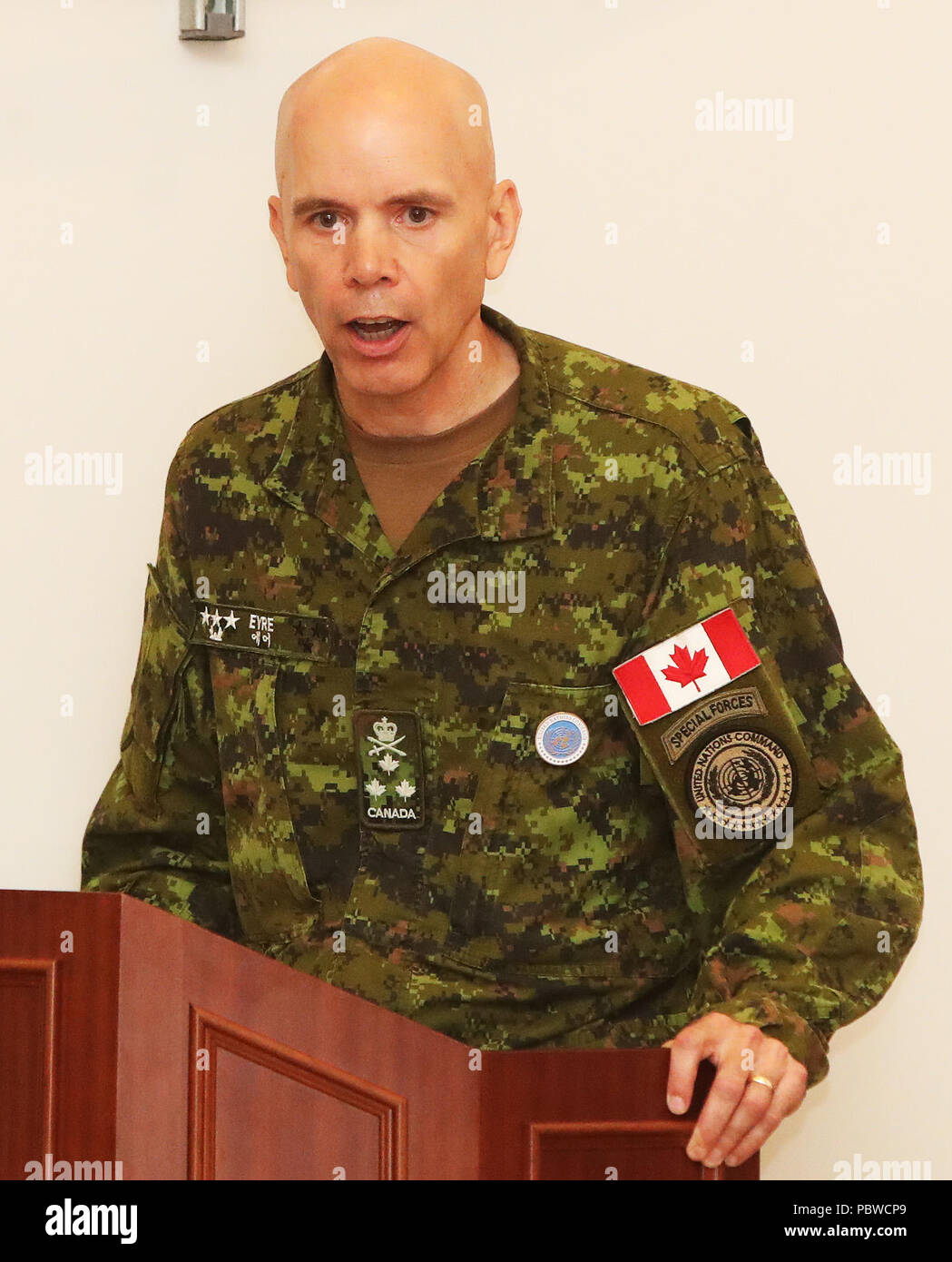 Seoul, South Korea. 30th July, 2018. New deputy commander of UNC Lt ...