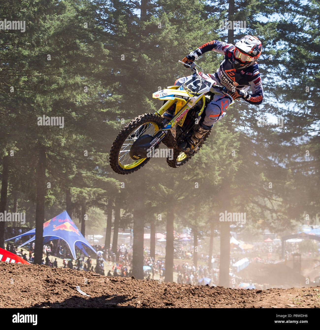 Washougal, WA USA. 28th July, 2018. # 19 Justin Bogle get air off of ...