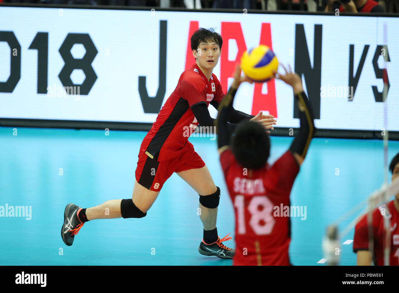Funabashi Arena, Chiba, Japan. 28th July, 2018. Masahiro Yanagida (JPN ...