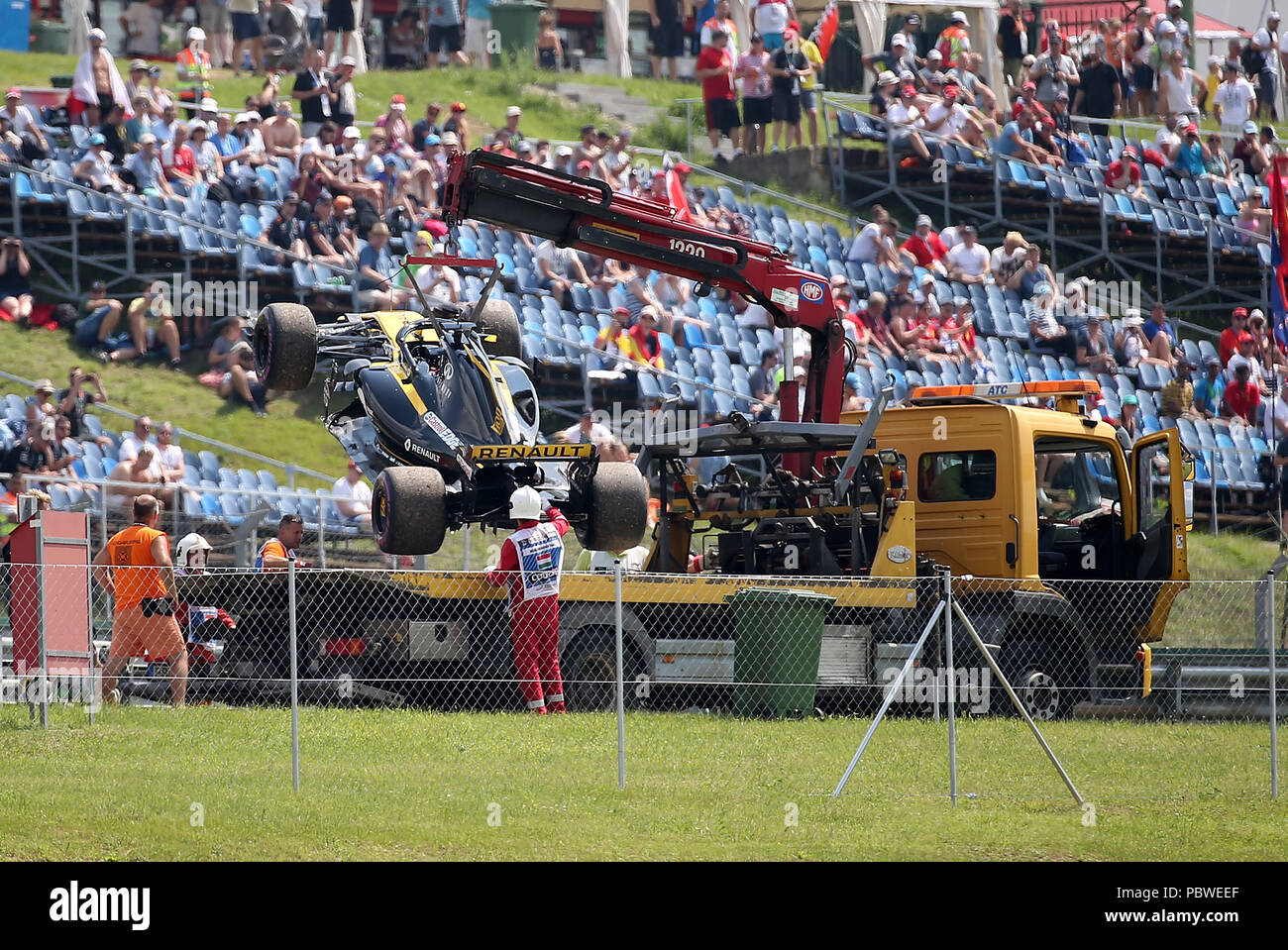 F1 car transporter hi-res stock photography and images - Alamy