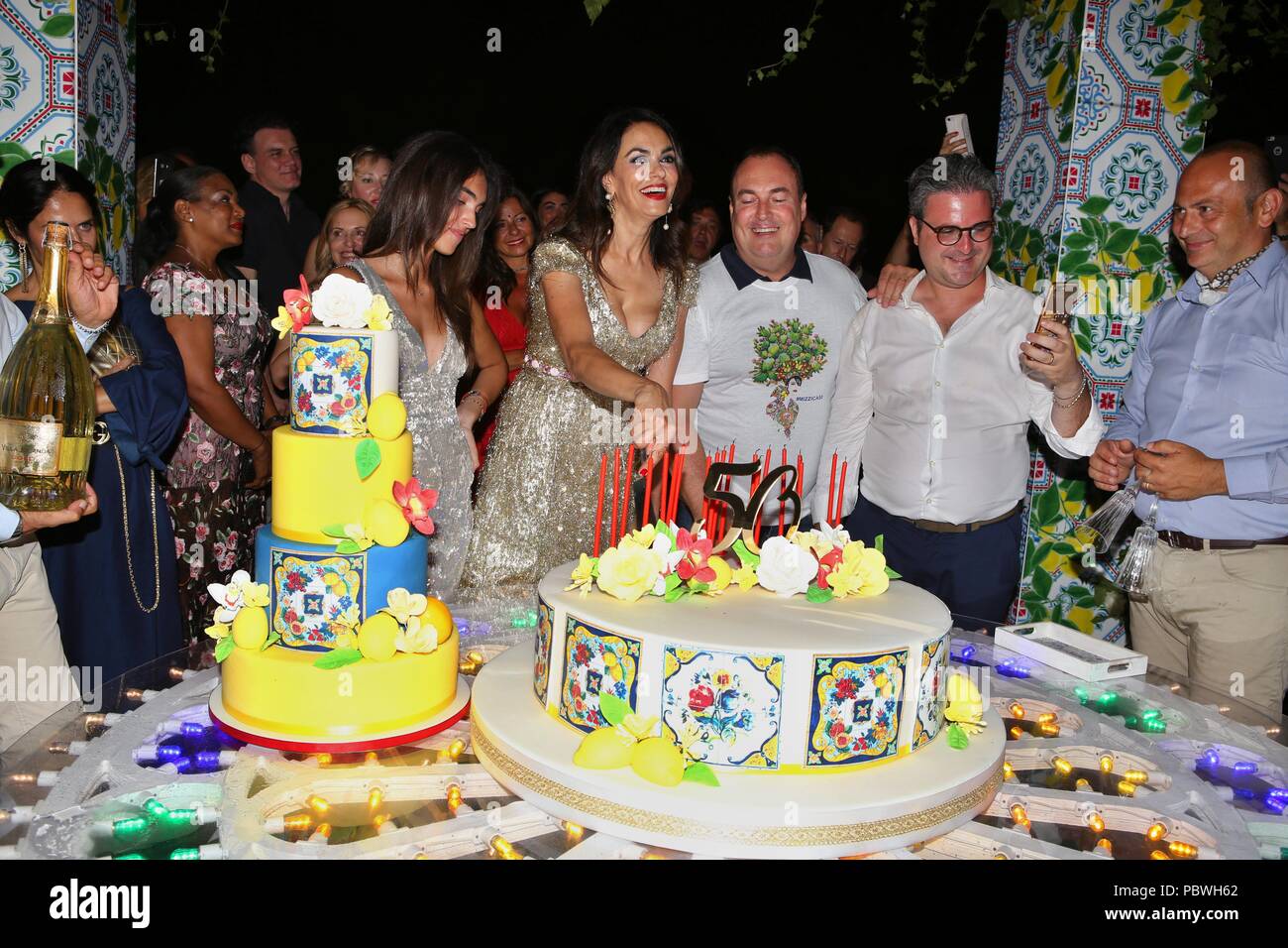 Local Caption *** Rome Mariagrazia Cucinotta's birthday party organized ...
